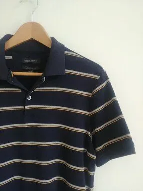 Banana Republic | Shirts | Banana Republic Mens Medium 0 Cotton Navy ...